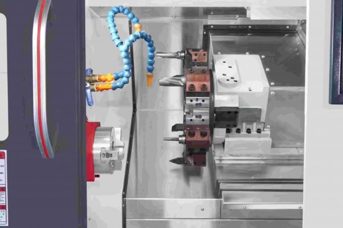 High Performance 3 Axis CNC Turret Lathe Automatic CNC Turning Lathe ...