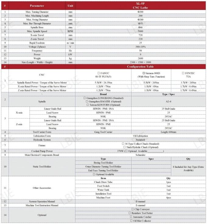 High Efficiency 2 Axis Cnc Turning Lathe Cnc Swiss Lathe Machine