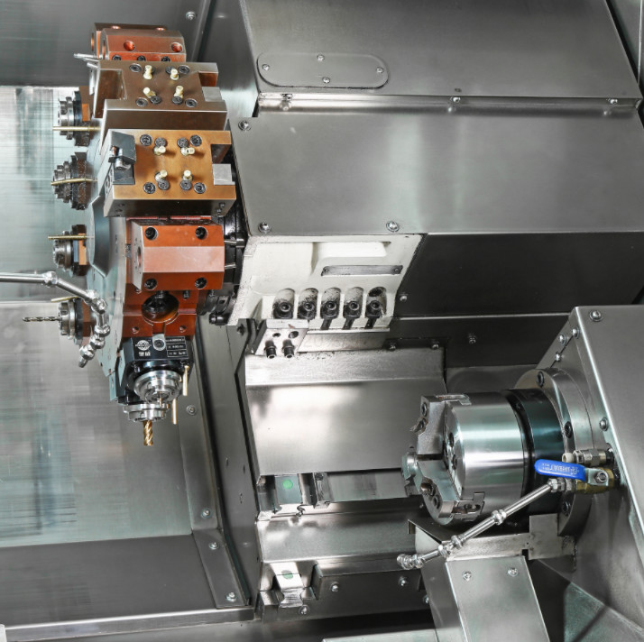 Automatic Versatility Dual Spindle Cnc Lathe With Live Tooling Y Axis