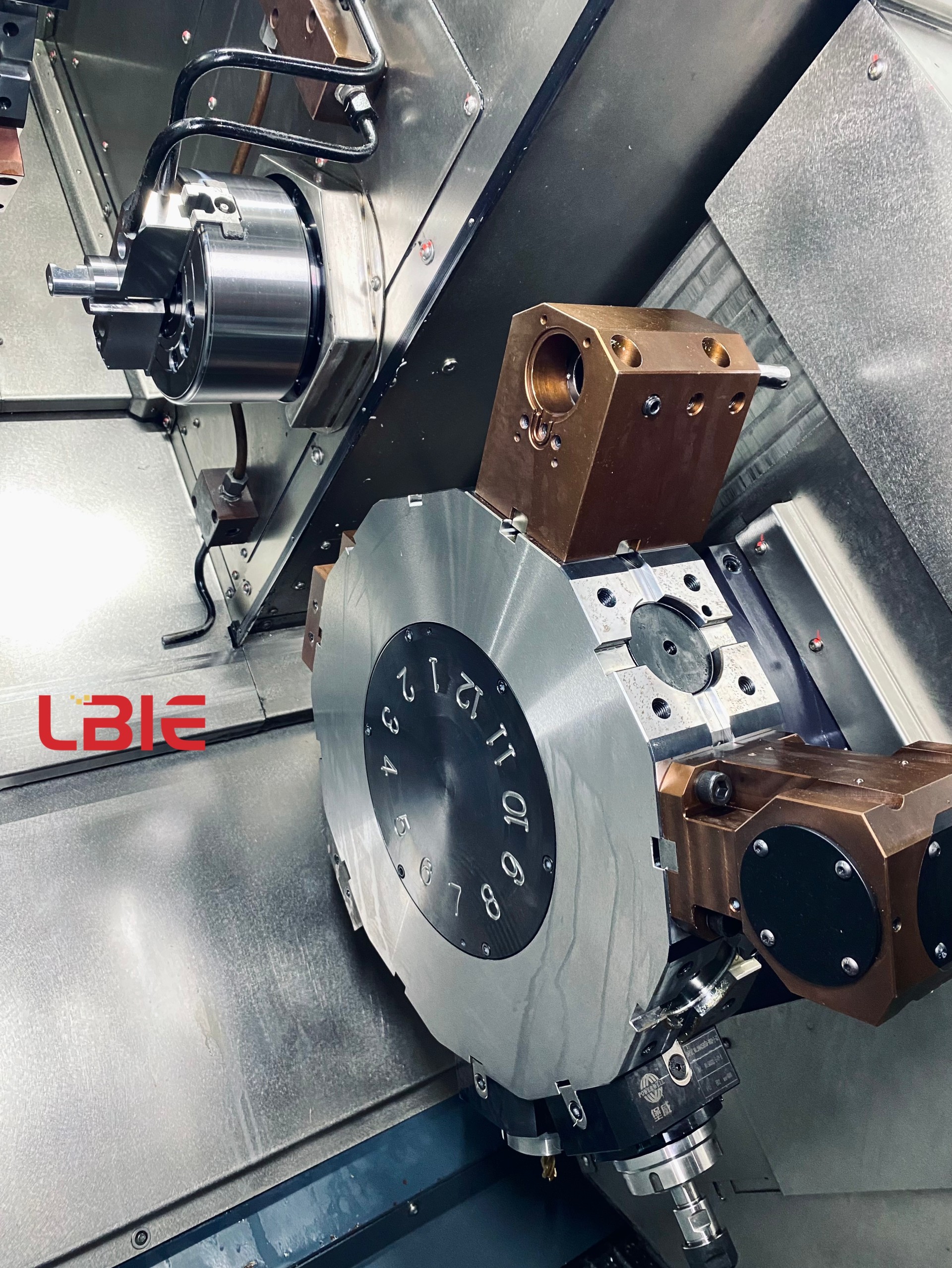 CNC Fanuc Dual Spindle Dual Turret Lathe 22m/Min Rapid Feedrate